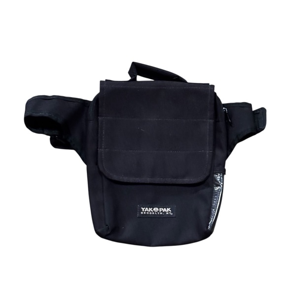 Yak Pak | Bags | Yak Pak Brooklyn Black Canvas Bag 9s Y2k Adjustable ...